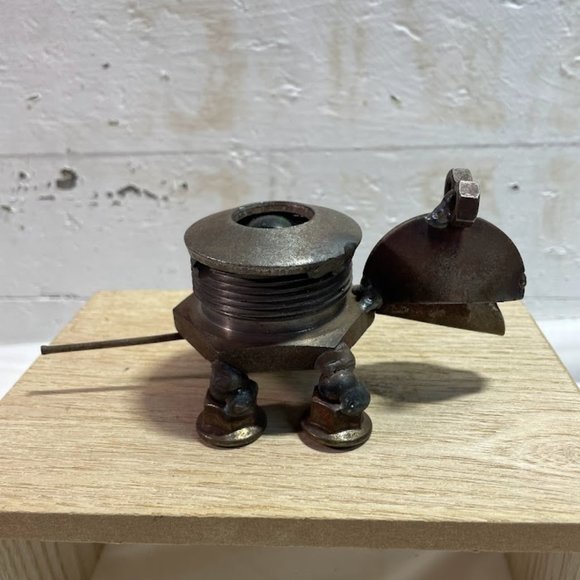 Accents | Metal Turtle Figurine Nuts And Bolts Welded Turtle With Green ...